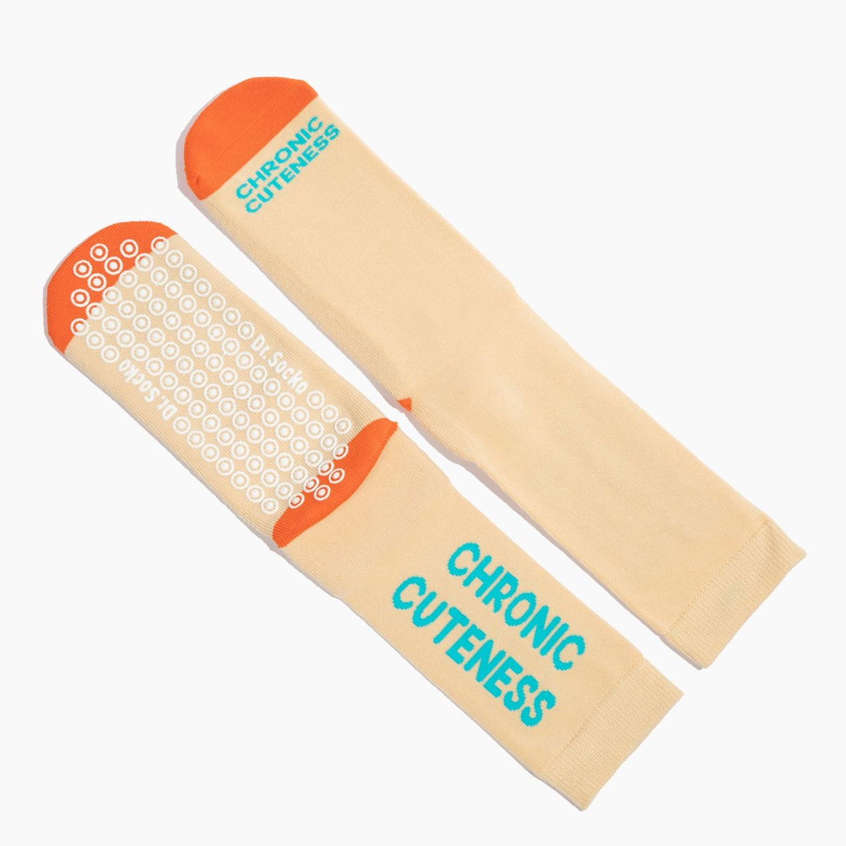 Chronic Cuteness Funny Grip Sock Gift Non Skid | Non Slip - Hospital ...